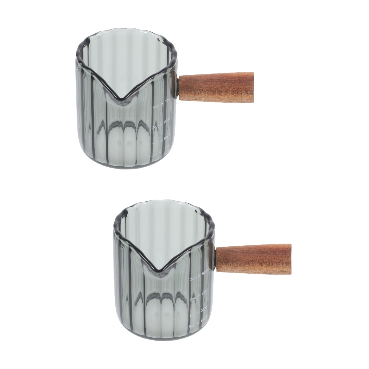 2 Pieces Measuring Cup Glass Creamer Pitcher Coffee Mug The Loud ...