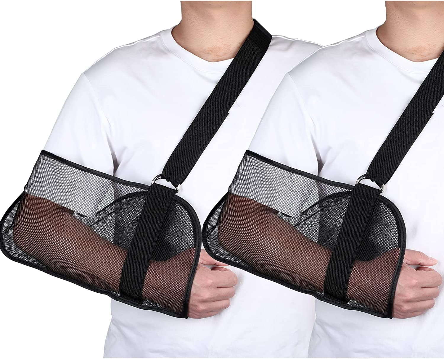 2 Pieces Mesh Arm Shoulder Sling Adjustable Shoulder Immobilizer for ...