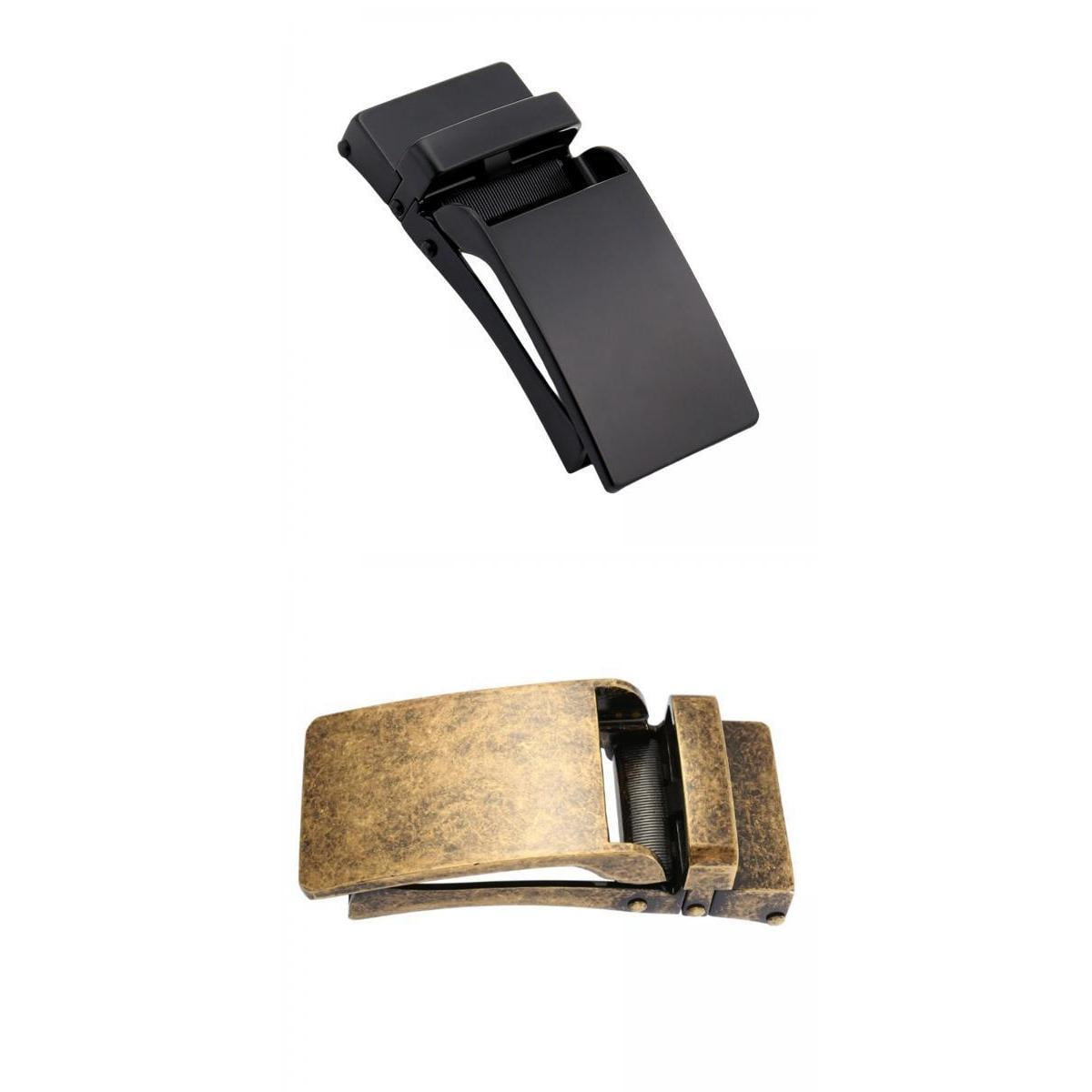 2 Pieces Metal Belt Buckle for Leather Waist Belts, Men Pants Belt ...