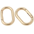 2 Pieces Metal Oval Rings Buckles Spring Key Rings Spring Keyring ...