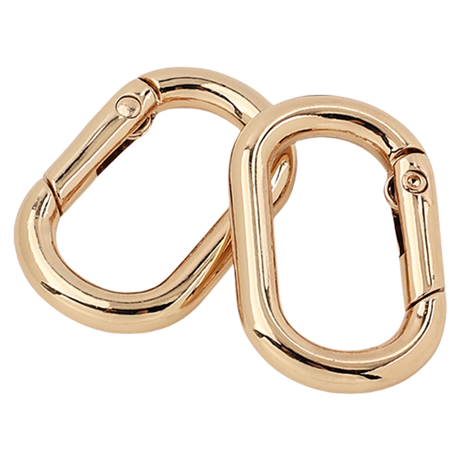 2 Pieces Metal Oval Rings Buckles Spring Key Rings Spring Keyring ...