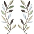 2 Pieces Metal Tree Leaf Wall Decor Vine Olive Branch Leaf Wall Art ...