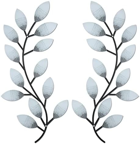 2 Pieces Metal Tree Leaf Wall Decor Vine Olive Branch Leaf Wall Art ...