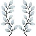 2 Pieces Metal Tree Leaf Wall Decor Vine Olive Branch Leaf Wall Art ...