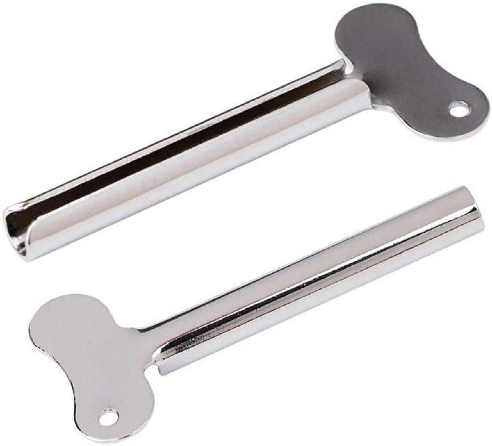 2 Pieces Metal Tube Roller, KZKR Toothpaste Tube Squeezer Roll-up Key ...