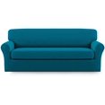 2 Pieces Microfiber Stretch Sofa Slipcover – Spandex Soft Fitted Sofa ...