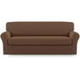 2 Pieces Microfiber Stretch Sofa Slipcover – Spandex Soft Fitted Sofa ...
