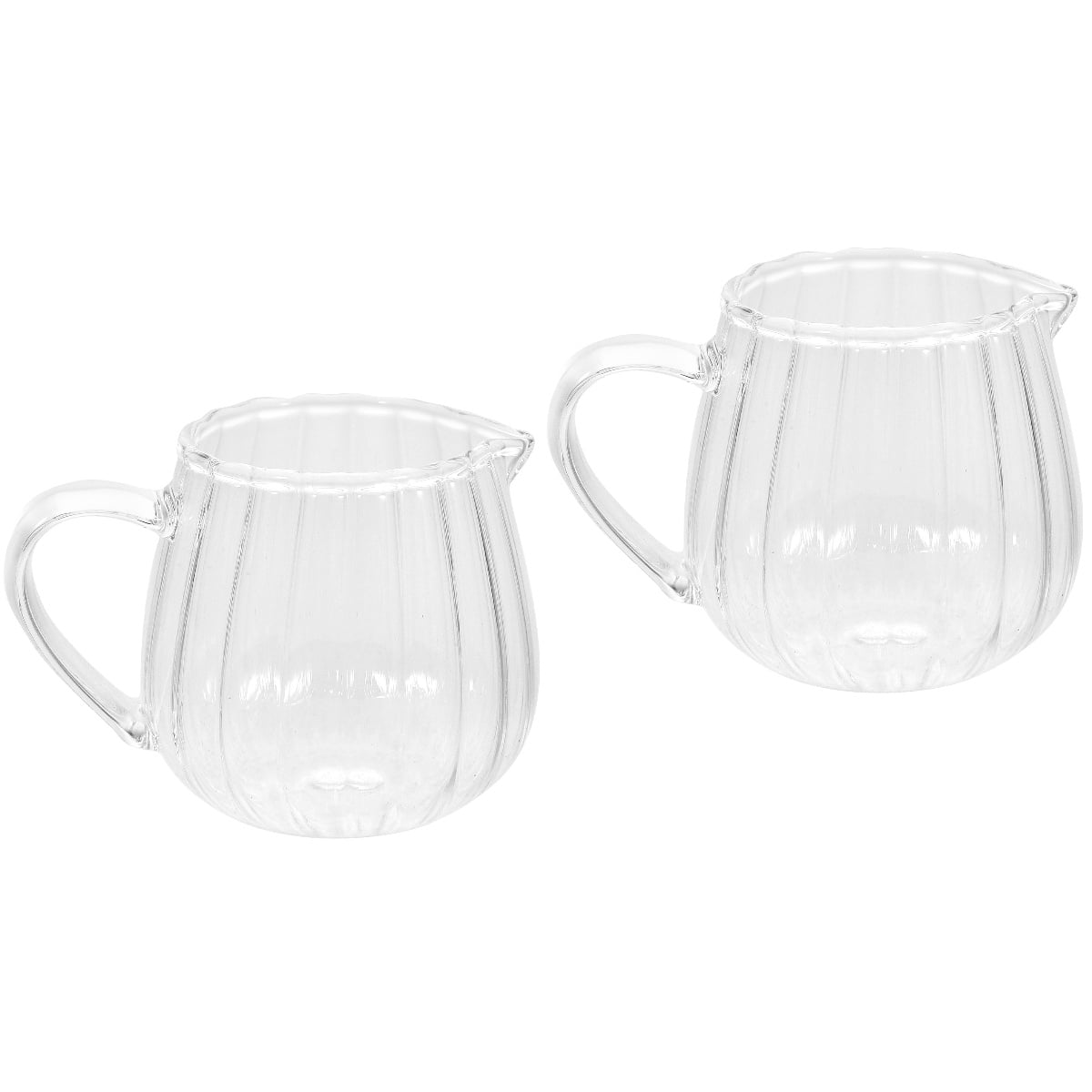 2 Pieces Milk Cup Clear Coffee Mug Coffee Pot Espresso Shot Glasses Glass Water Jugs Glass Jar