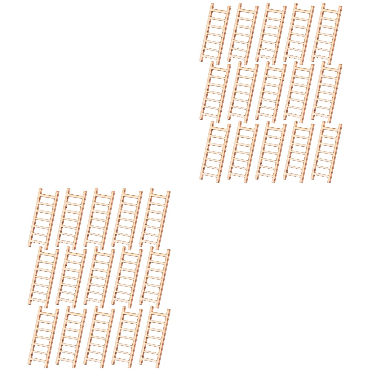 2 Pieces Mini Toy Ladders for Staircase Small Ornaments Bookshelf ...