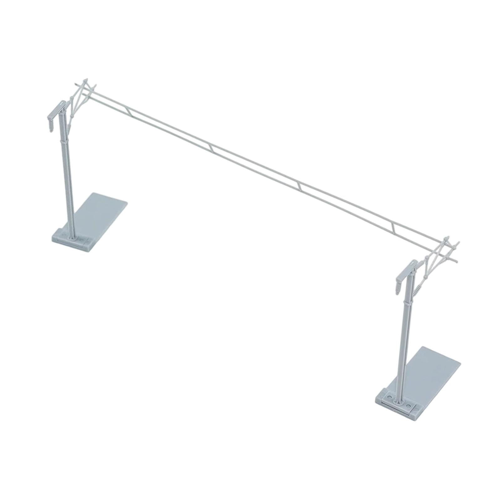 2 Pieces Model Railway Power Grid Pole Miniature Plastic Material for N ...