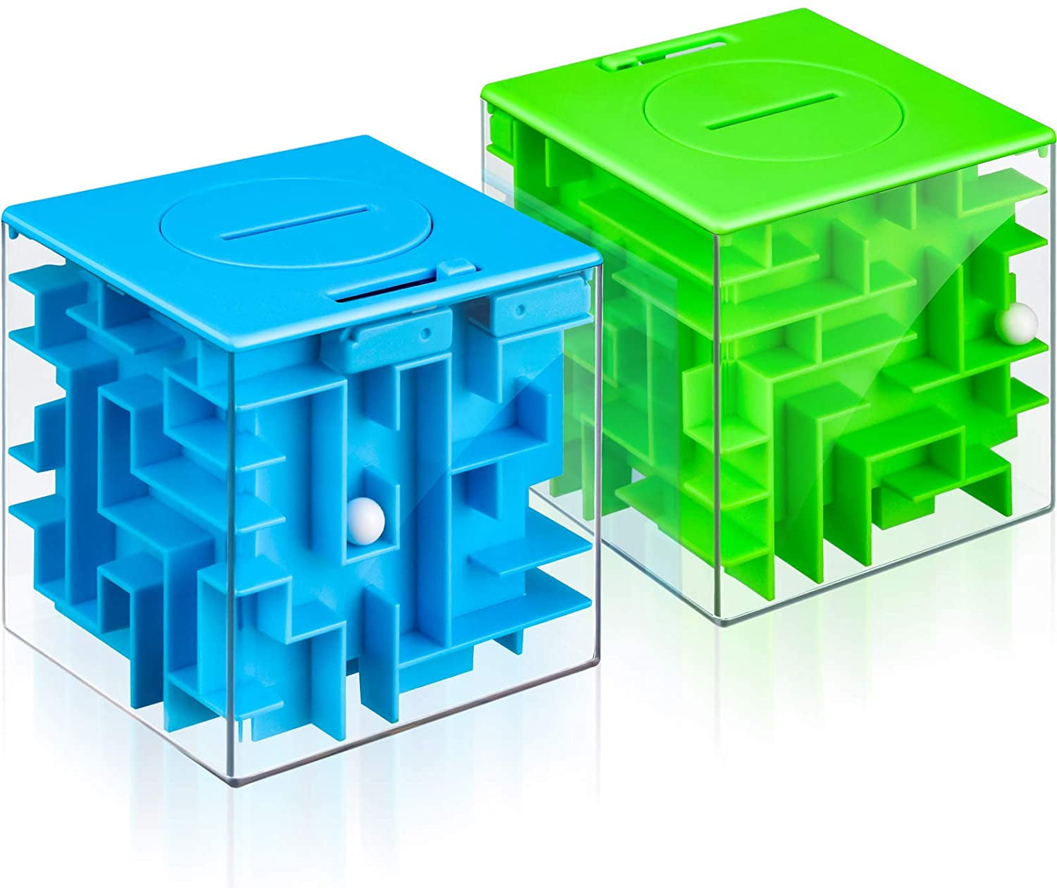 2 Pieces Money Holder Maze Puzzle Gift Box, Christmas Money Gift Holder ...