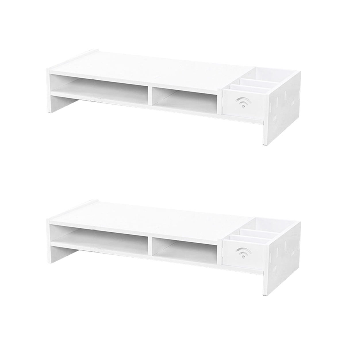 2 Pieces Monitor Stand Office Desk Accessories Computer Base Bracket ...