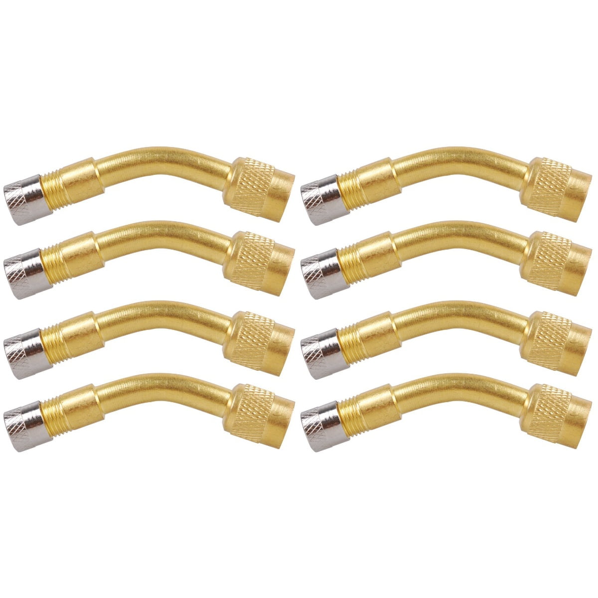 8 Pcs 135mm Bike Valve Extension Adapters Right Angle 90 Degree Tire ...