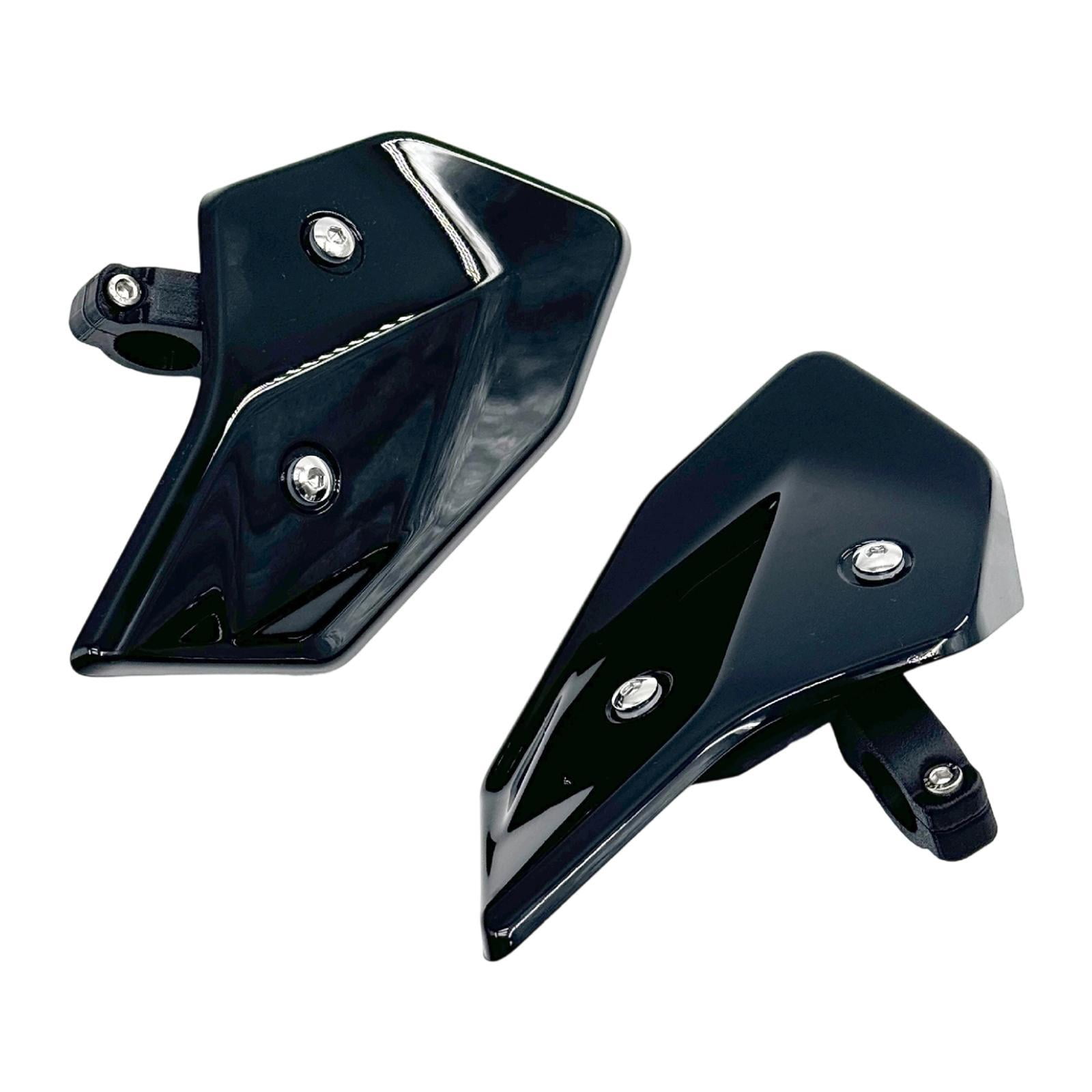 2 Pieces Motorcycle Wind Deflector Windscreen Spoiler Durable Plastic ...