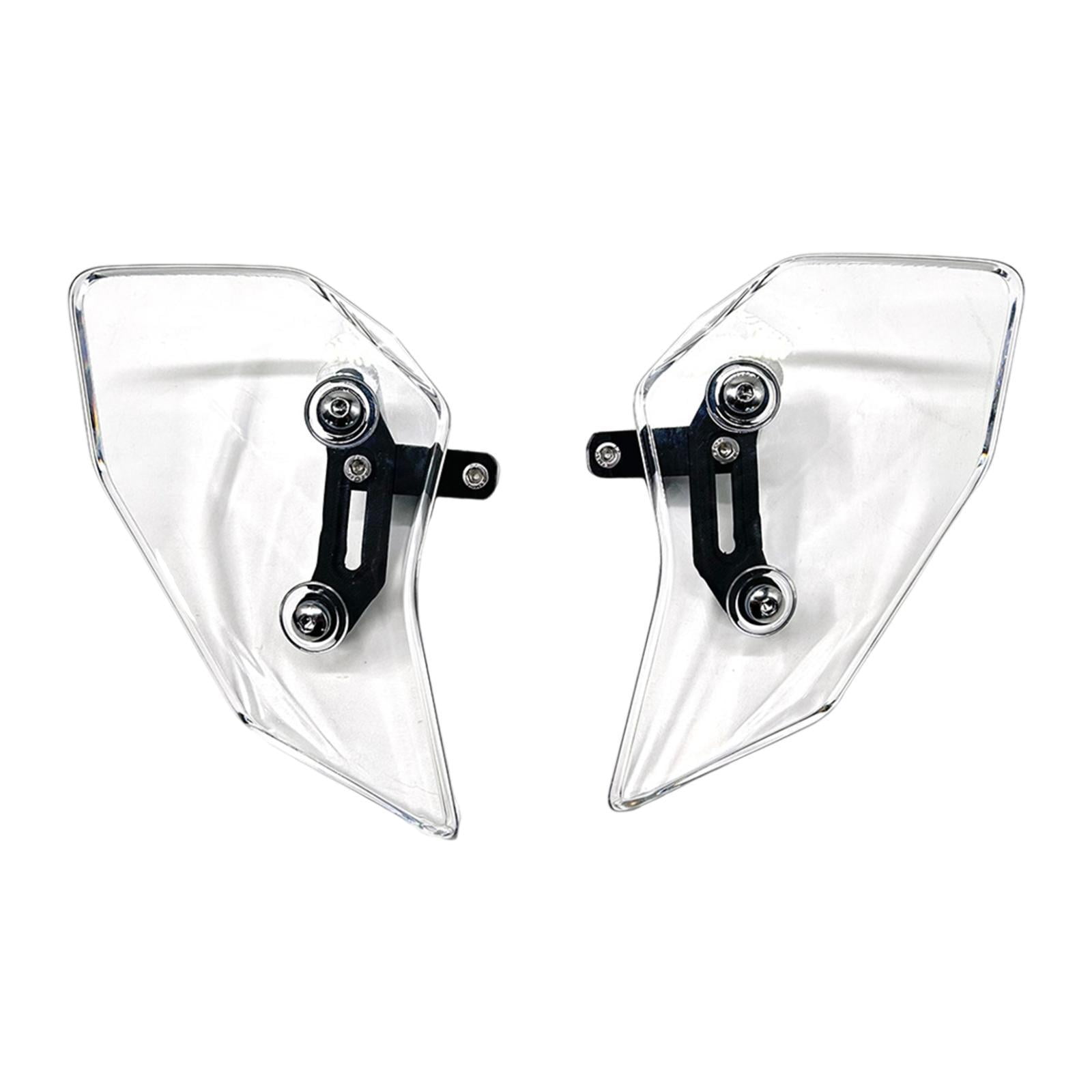 2 Pieces Motorcycle Wind Deflector Windscreens Spoiler Plastic and ...