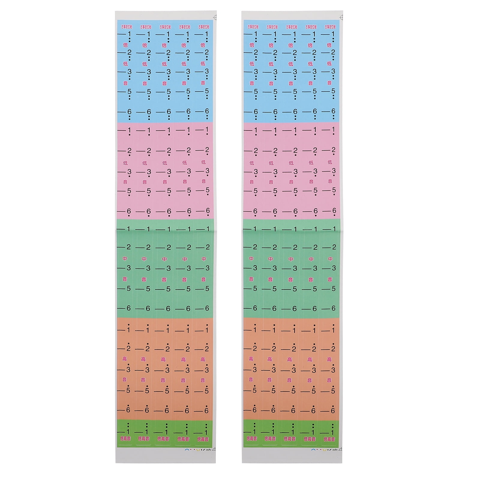 2 Pieces Music Note Decals Guzheng Scale Stickers Beginner - Walmart.com