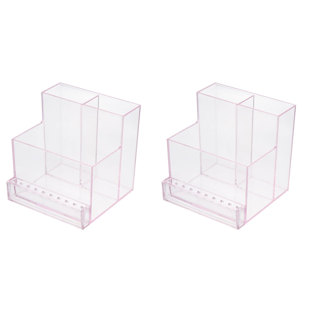 2 Pieces Nail Art Tools Storage Bins Polishing Grinding Drill Bit ...