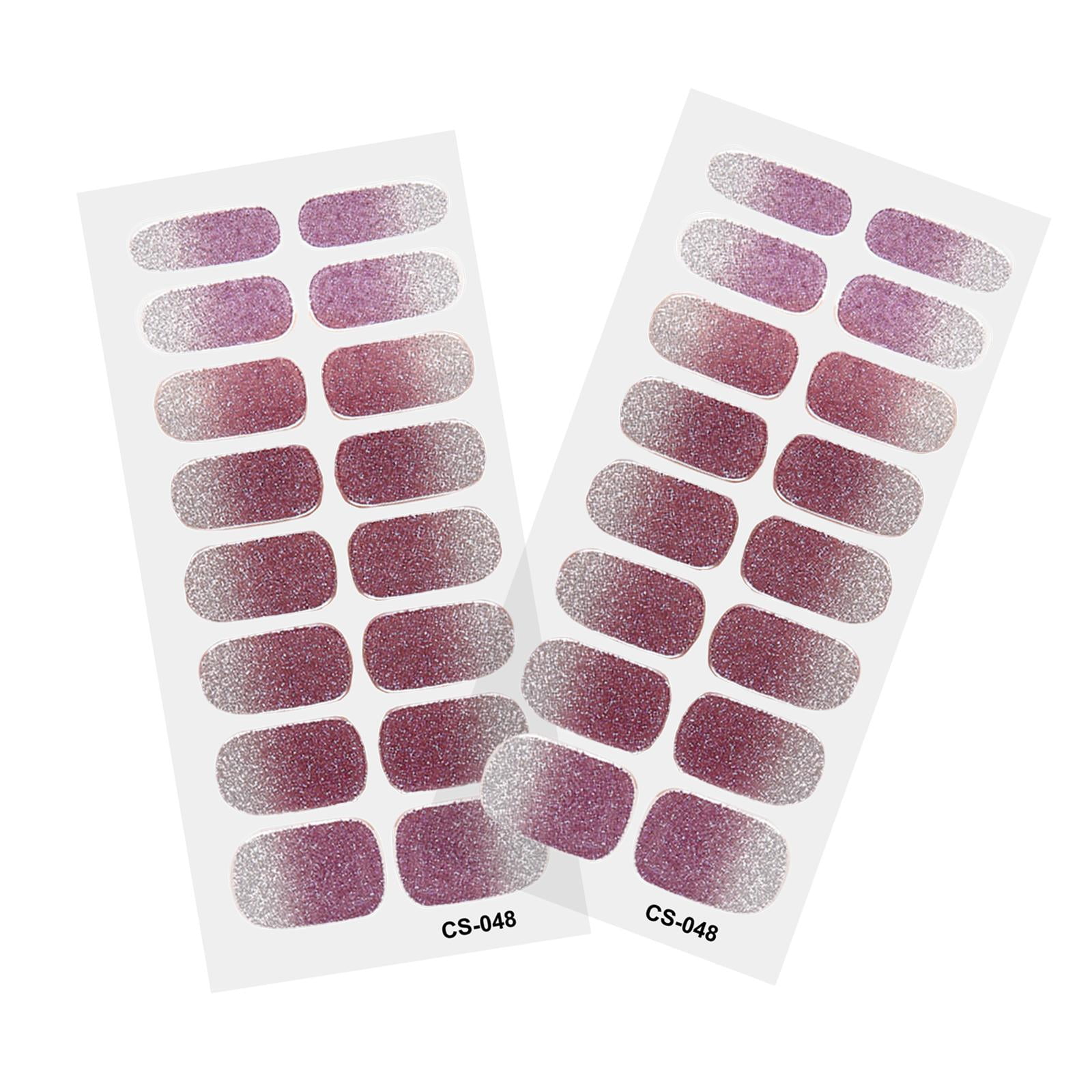 2 Pieces Nail Stickers Manicure Decoration for Nail Salons DIY Nail Art ...