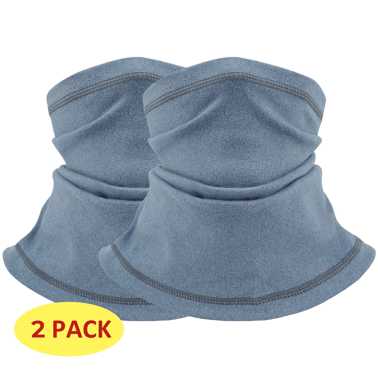2 Pieces Neck Warmer Fleece Gaiter Ski Mask for Men Women Windproof ...