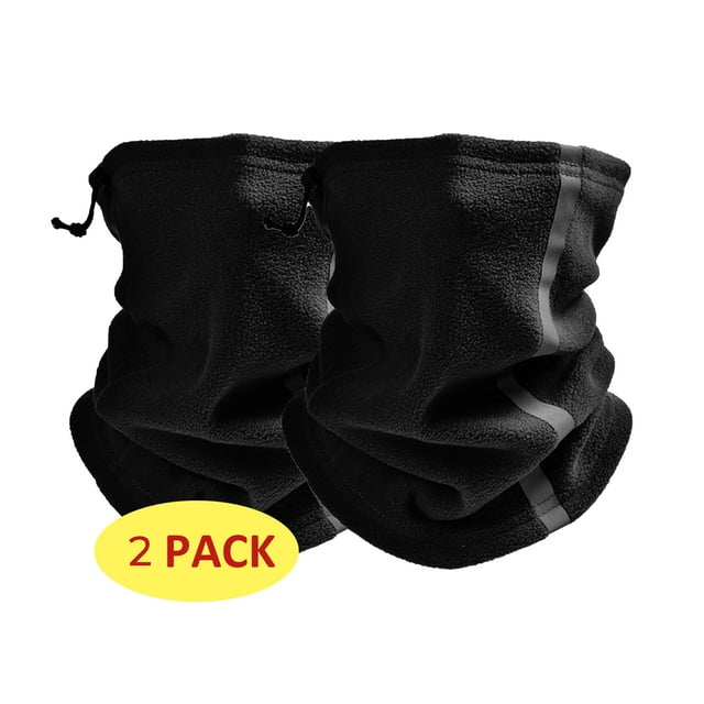 2 Pieces Neck Warmer Thermal Winter Reflective Half Face Ski Mask for ...