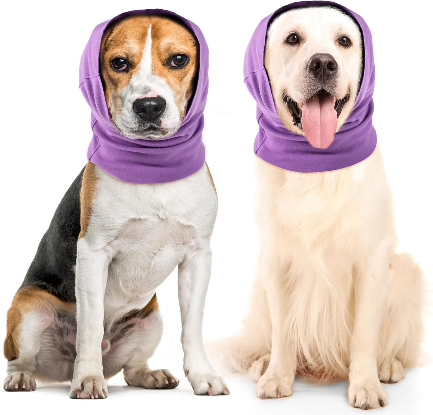 2 Pieces No Flap Ear Wraps for Dogs Dog Ear Muffs Ear Covers for Noise ...