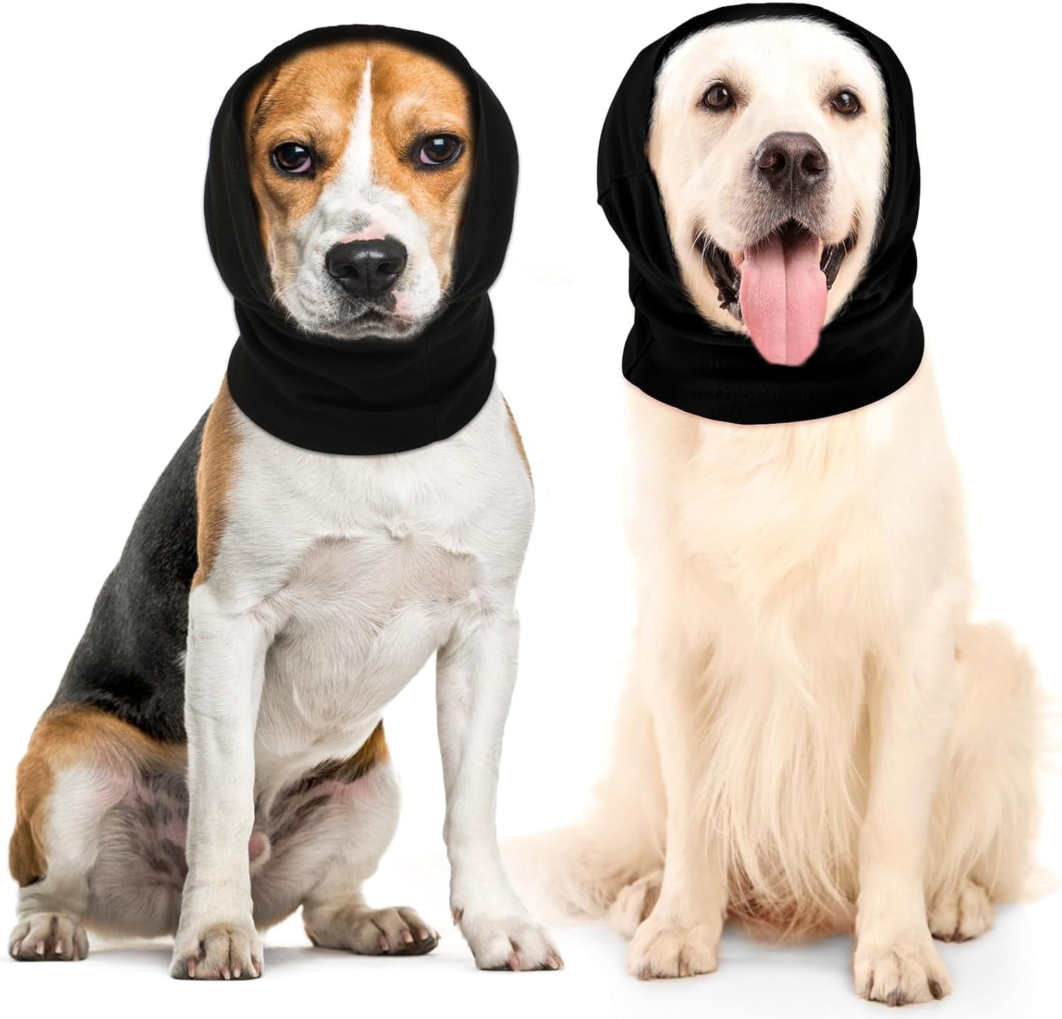 2 Pieces No Flap Ear Wraps for Dogs Dog Ear Muffs Ear Covers for Noise ...