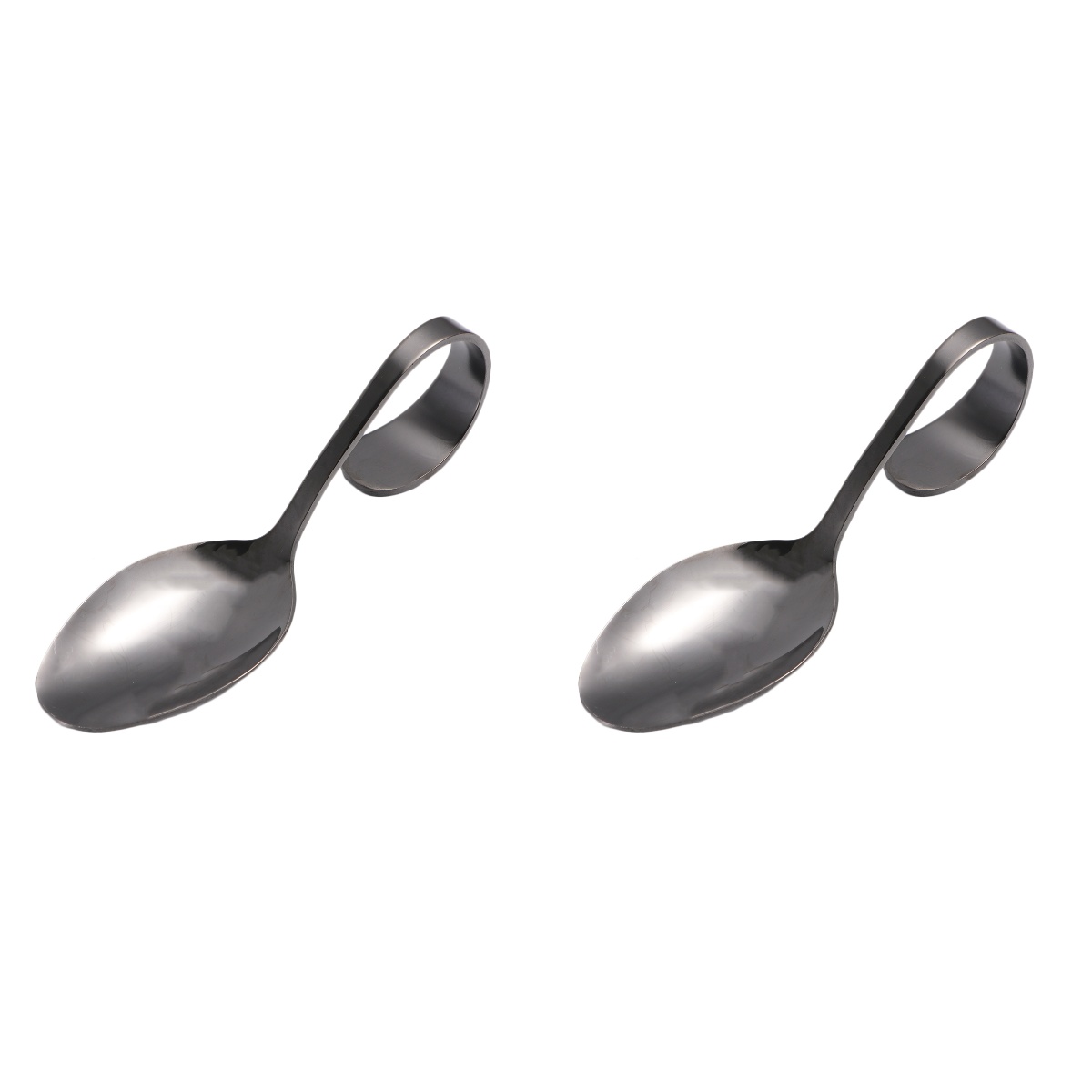 2 Pieces Ornament Kits Serving Spoon Curved Handle Cucharas Para Sopa ...