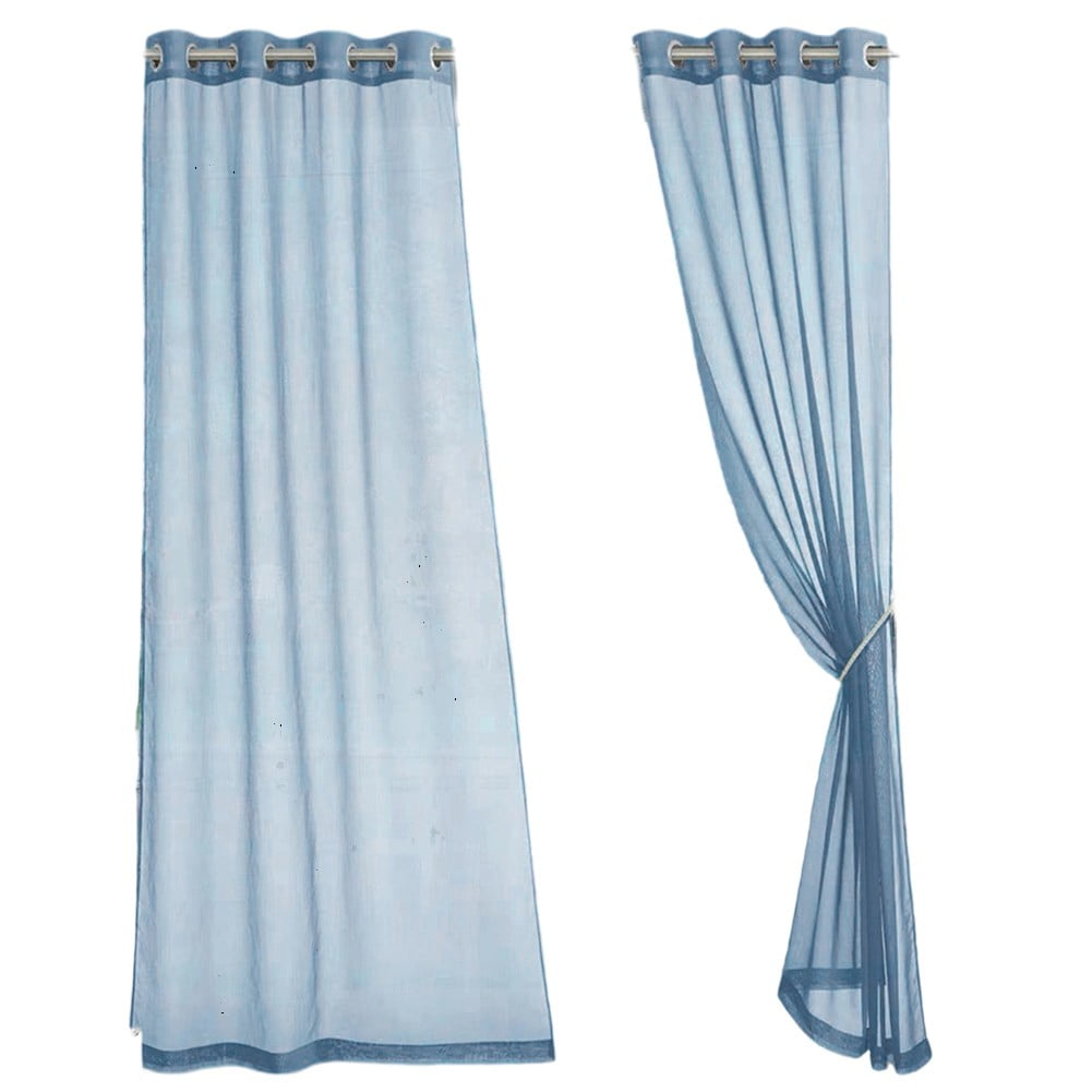 2 Pieces Outdoor Curtains with Removable Loops Privacy for Patio Door ...