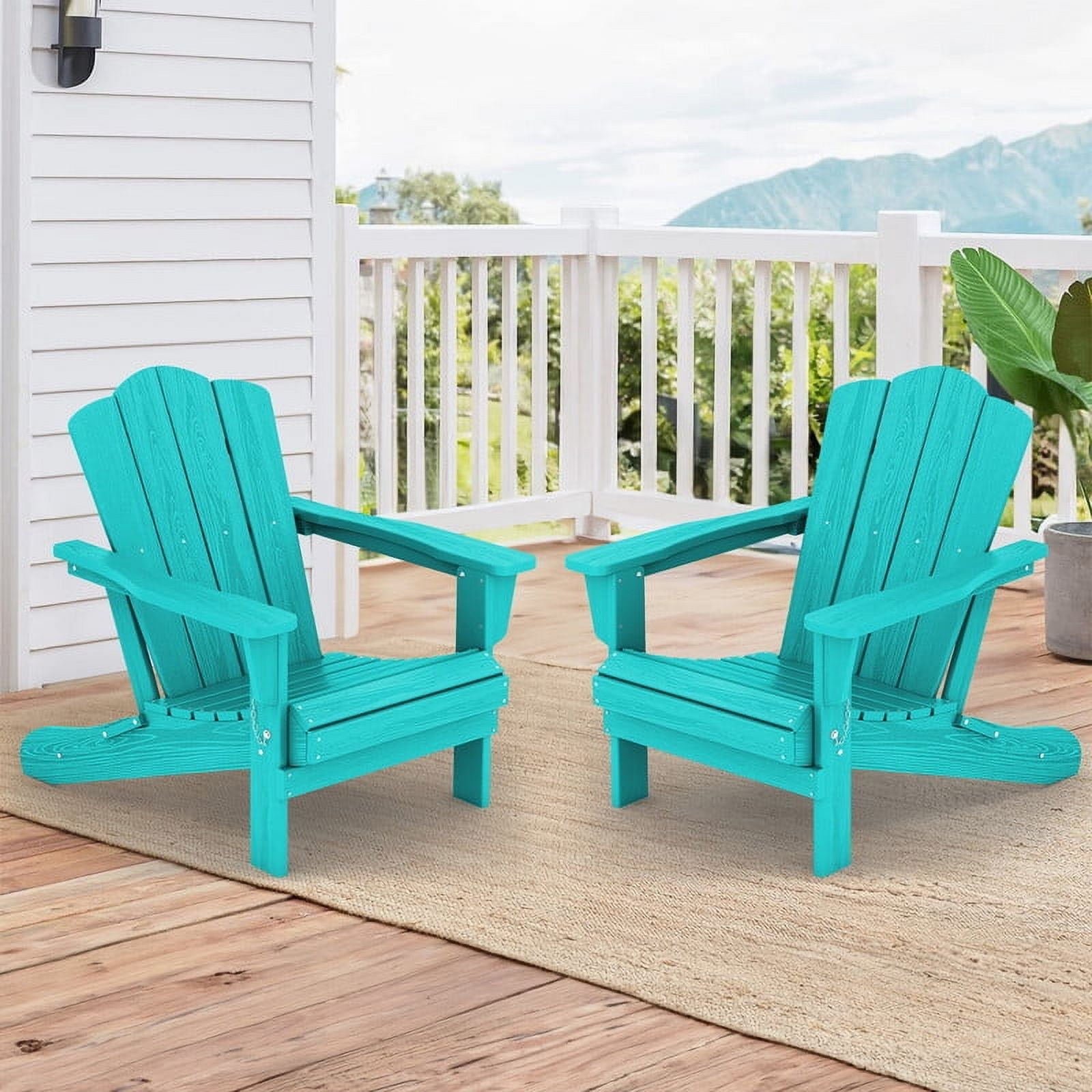 Teal adirondack chairs plastic store