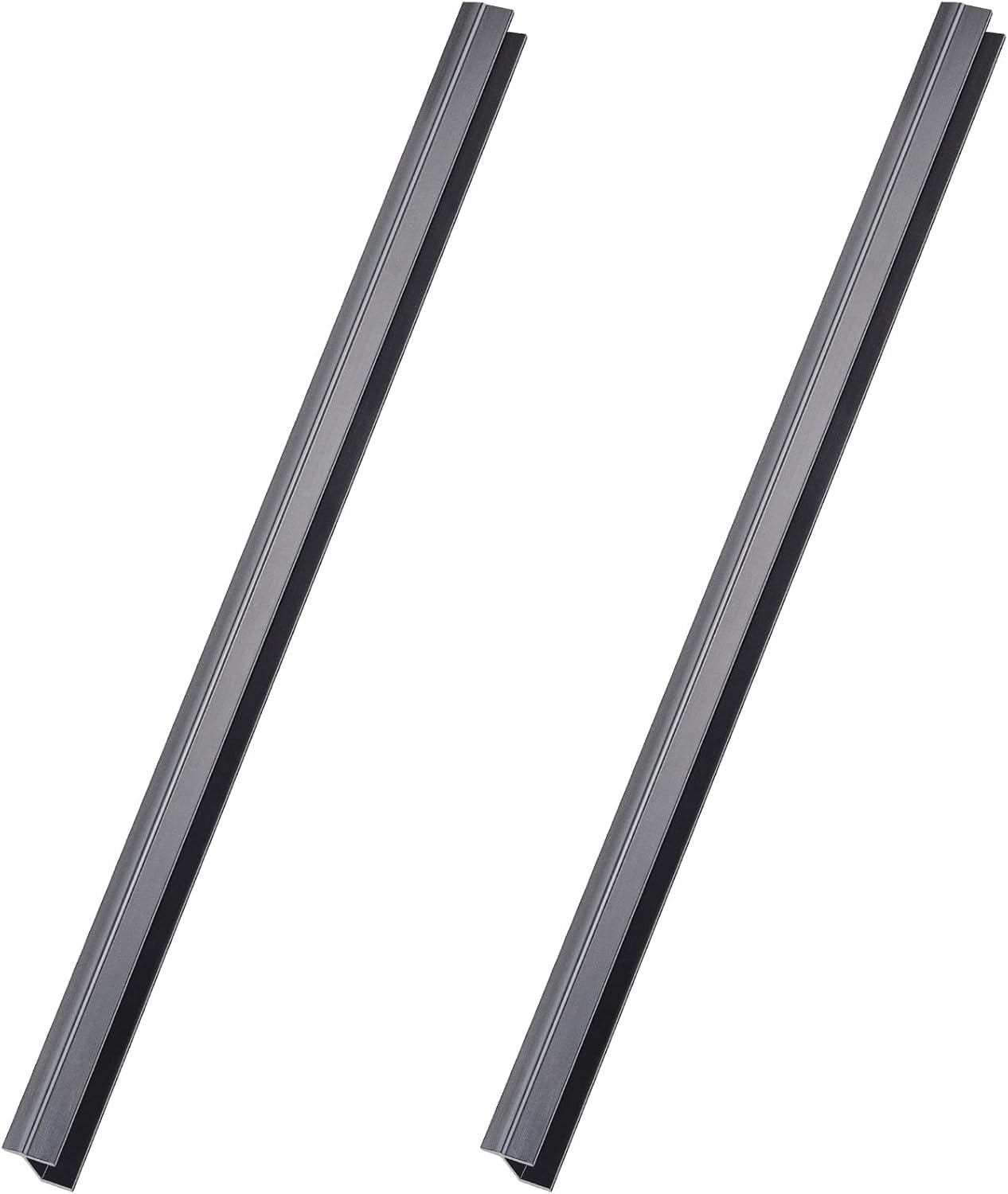 2 Pieces PVC Drawer Hanging File Rails Black Cabinet Rails for Hanging ...