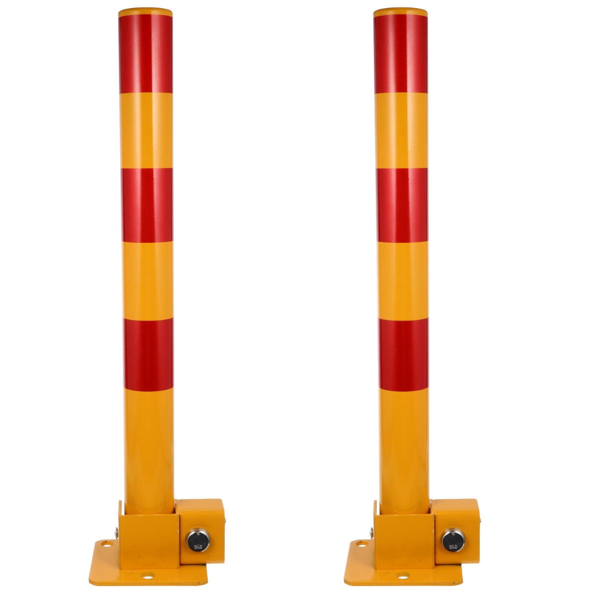2 Pieces Parking Blocker Post Driveway Barrier Traffic Bollard ...