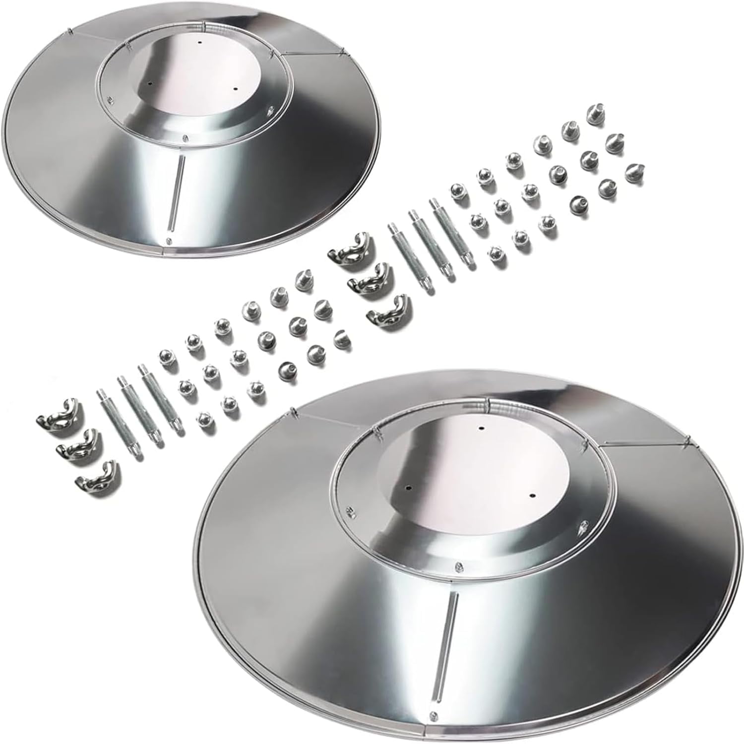 2 Pieces Patio Heater Heat Reflector Shield, Replacement Dome Component ...