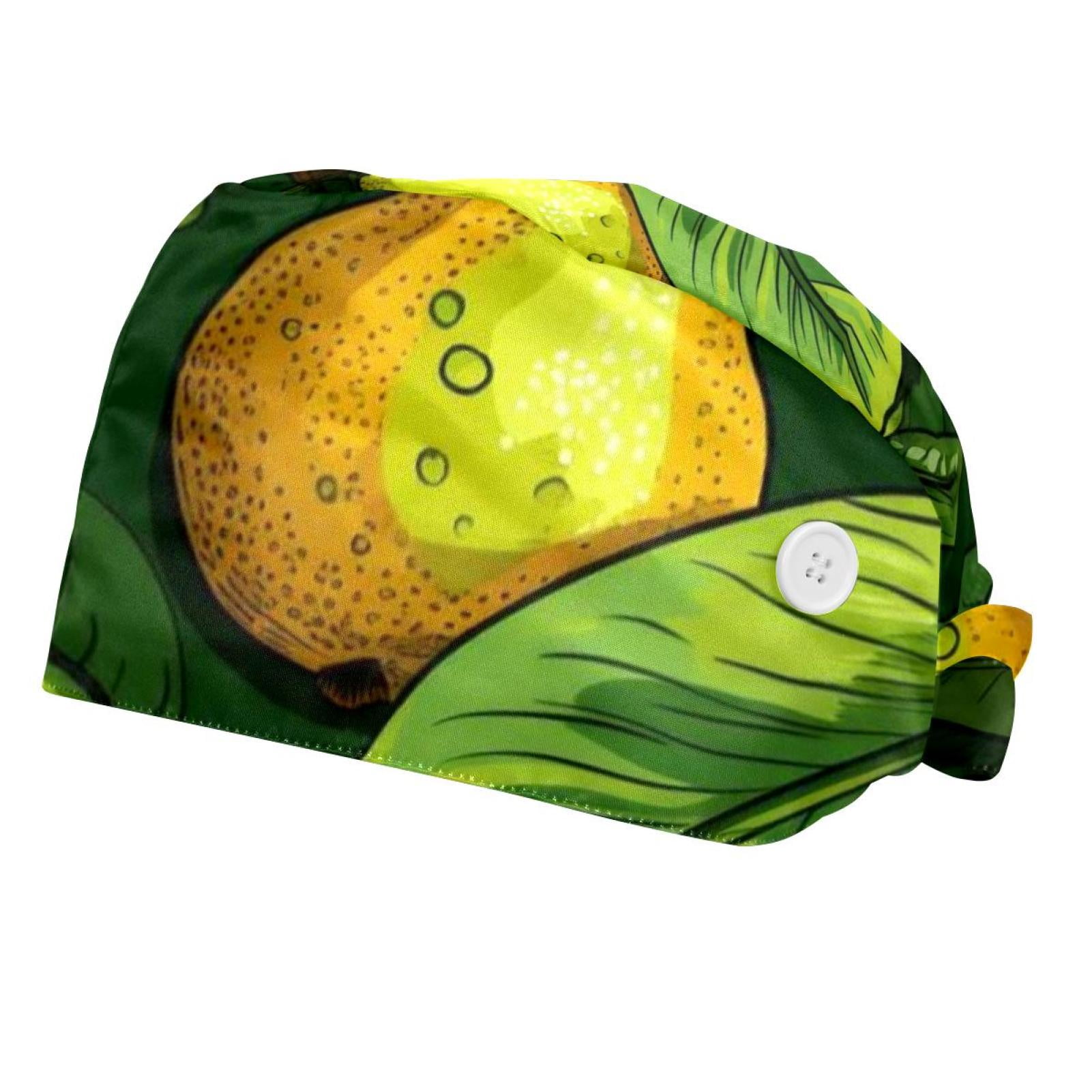 2 Pieces Pear Working Caps with Button Tie Back Hats with Sweatband for ...