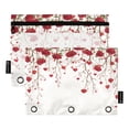 2 Pieces Pencil Bag Binder Pouches 3-Ring Page Turning Folder Pencil ...