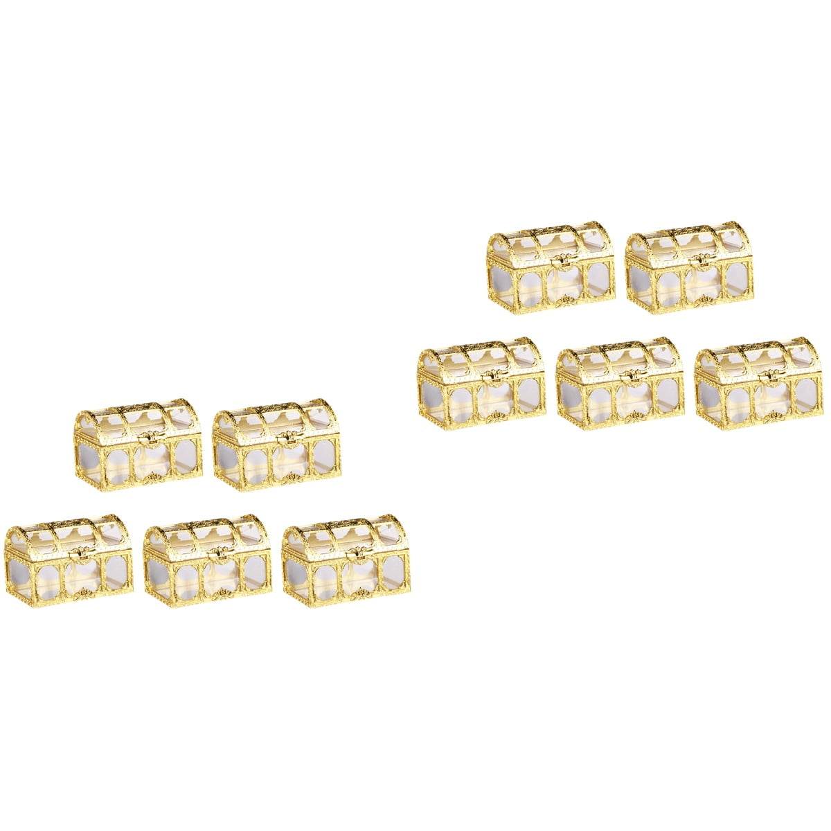 2 Pieces Pirate Treasure Treat Chest Candy Box Favor for Gift Wrapping ...