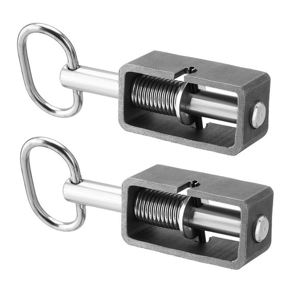 2 Pieces Plain Tube Trailer Gate Latch Spring Loaded Design Durable ...