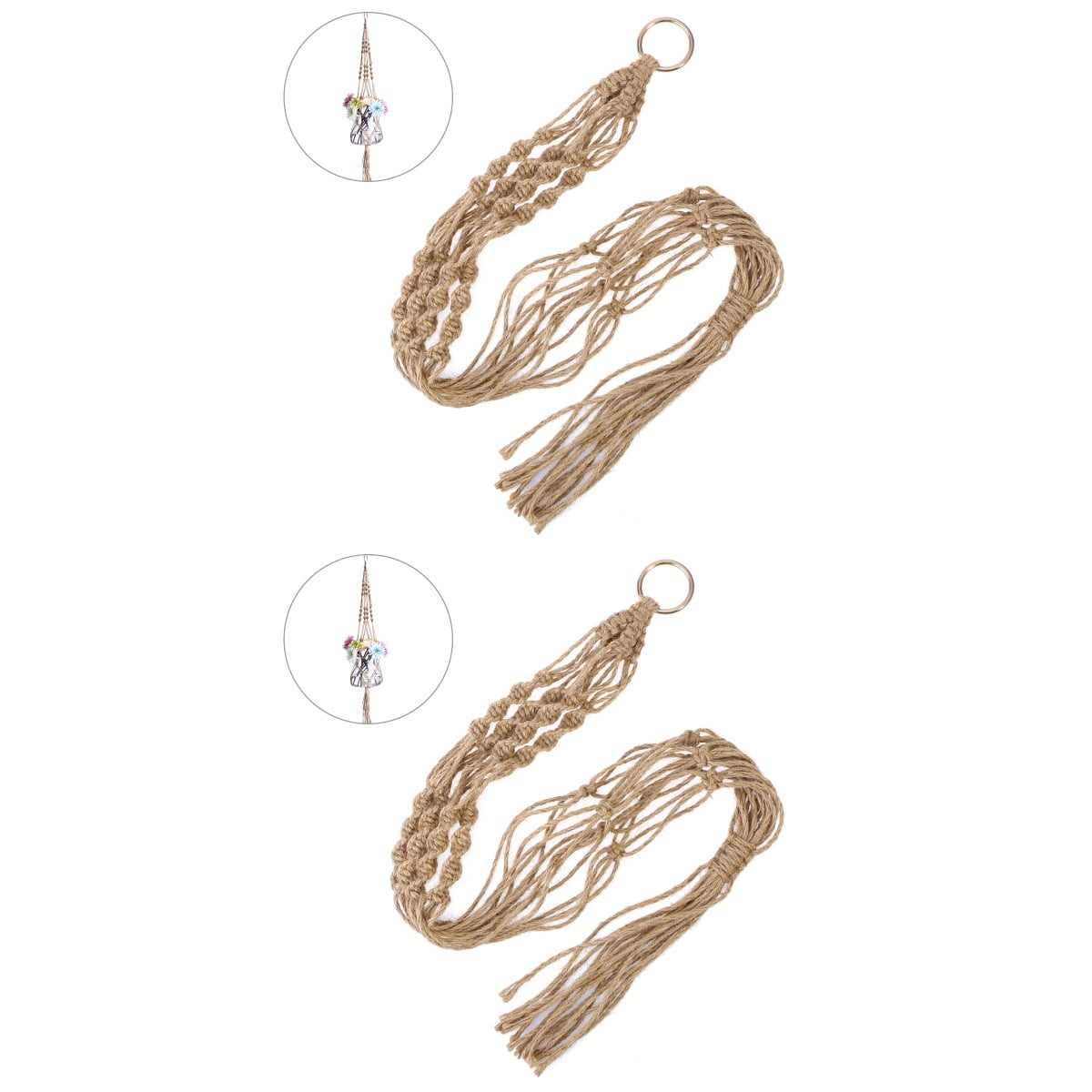 2 Pieces Plant Hooks for Ceiling Hanging Rope - Walmart.com