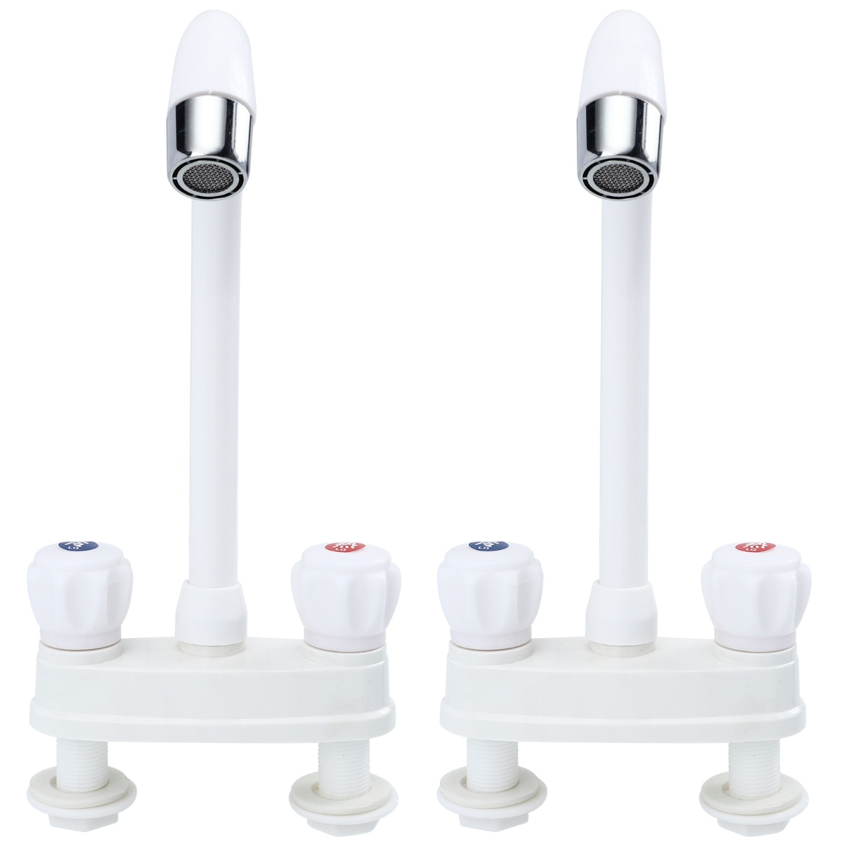 2 Pieces Plastic Faucet Kitchen Two Handle Double Utility Gifts for ...