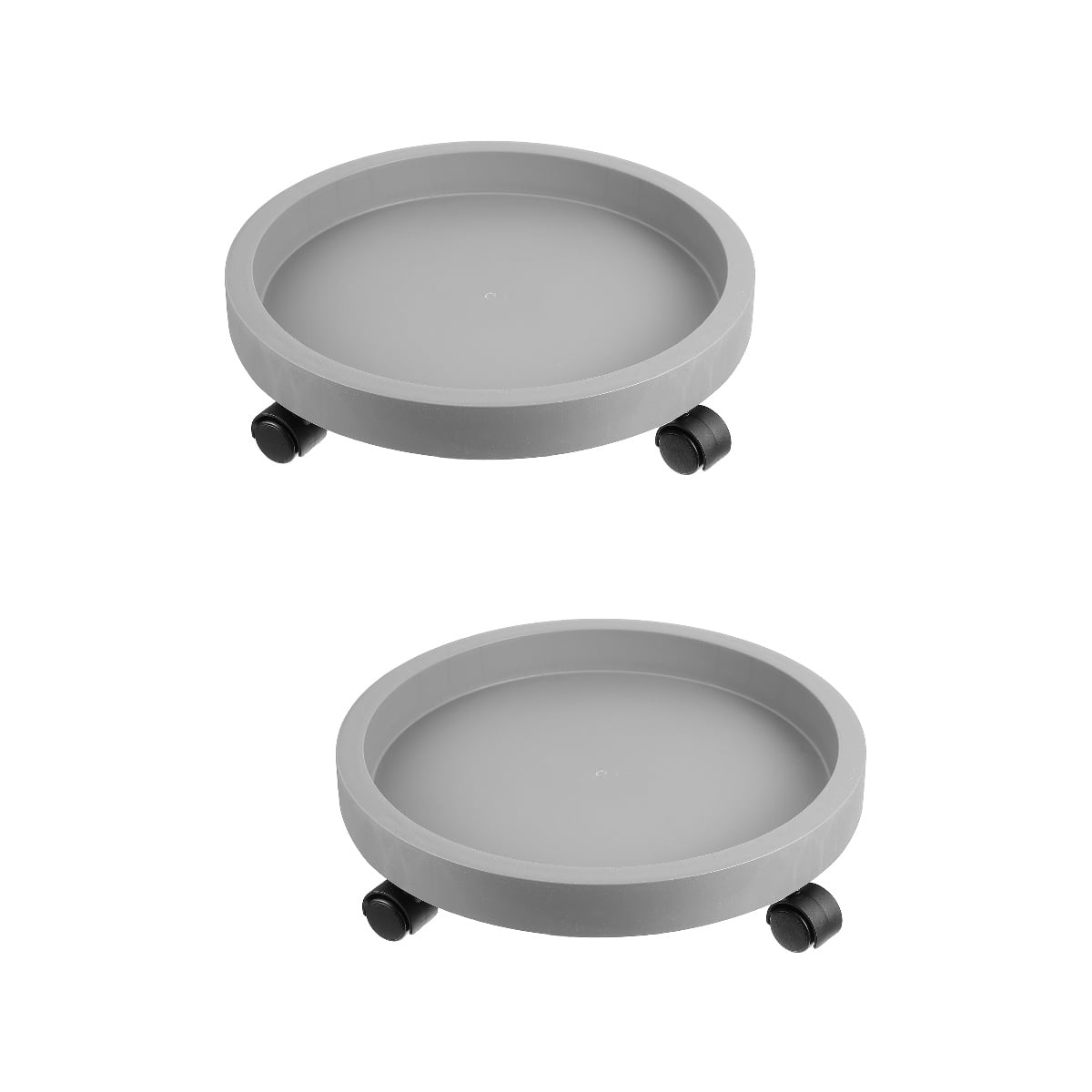 2pcs Movable Flower Pot Stand Plastic Rolling Planter Pallet Rolling ...