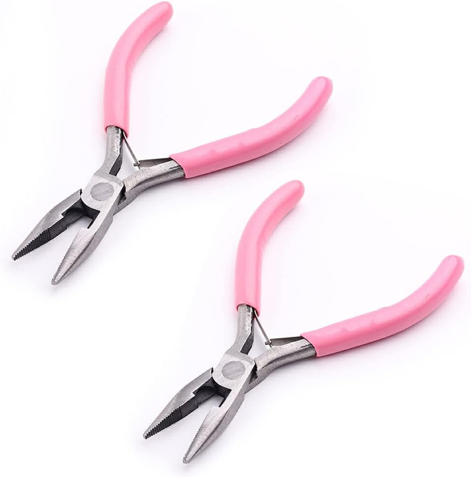 2 Pieces Pliers Stripping Non- for Slip Steel Spring Loaded Craft ...
