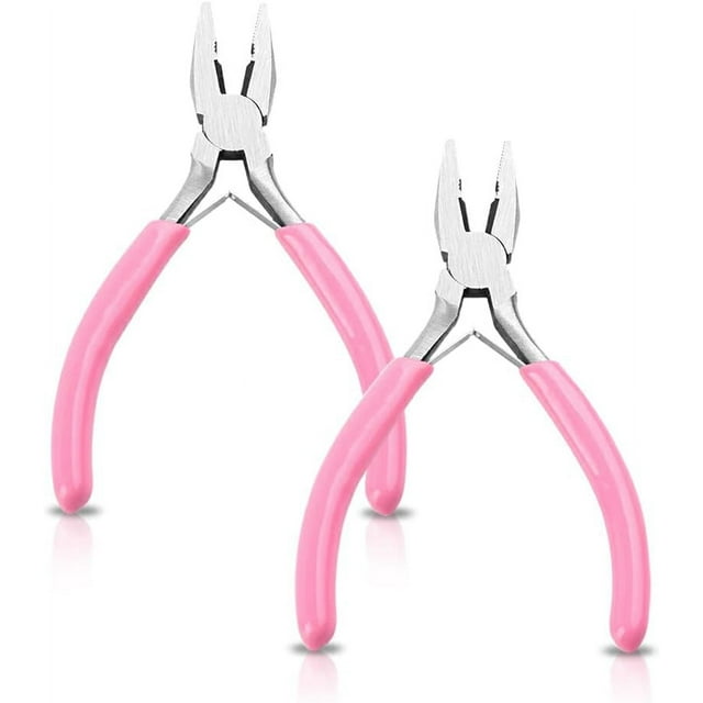 2 Pieces Pliers Stripping Non- for Slip Steel Spring Loaded Craft ...