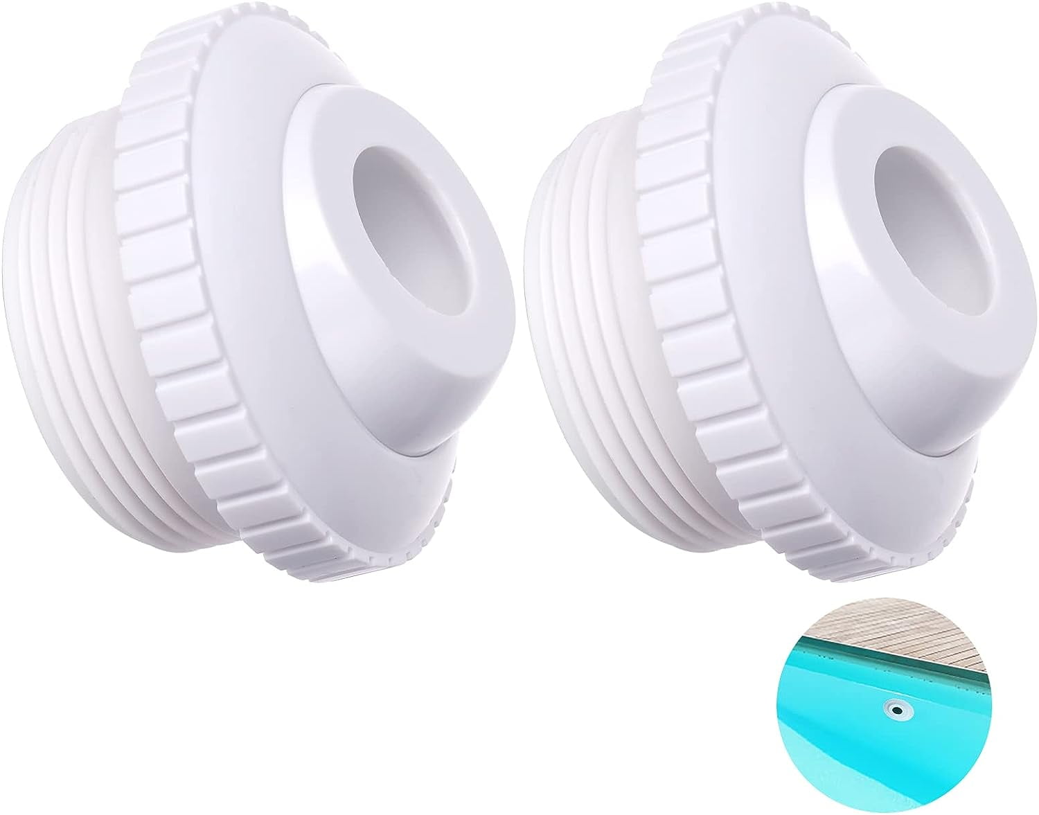 2 Pieces Pool Jet Nozzles, 3/4" Directional Flow Eyeball Inlet Jet ...