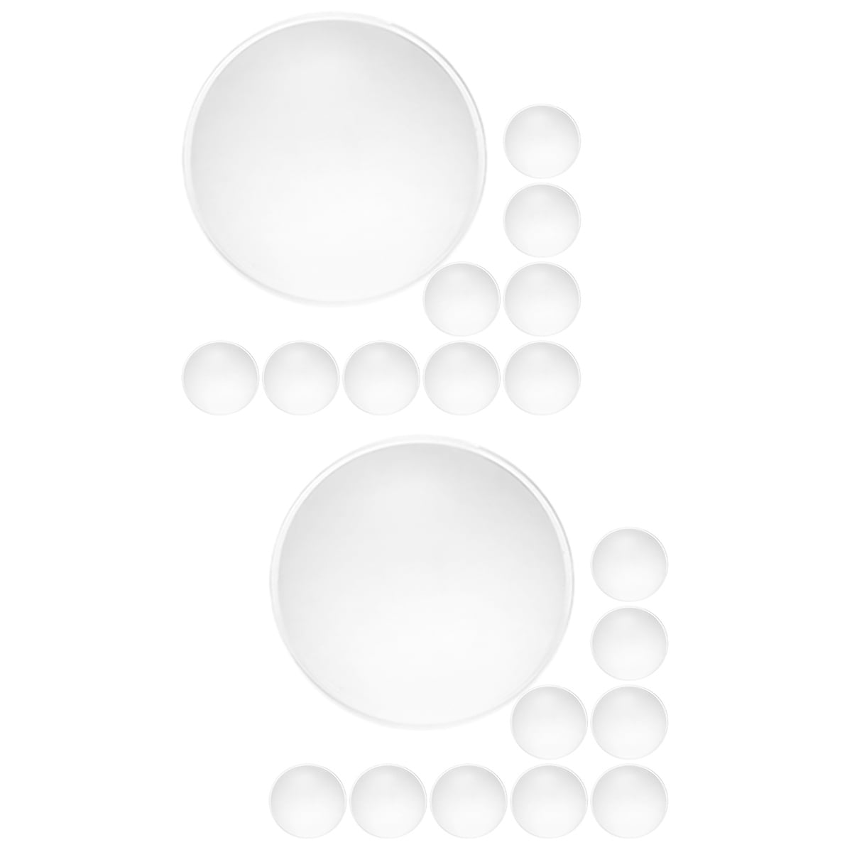 2 Pieces Porcelain Disk Display Stand Magnifier Making Tools - Walmart.com