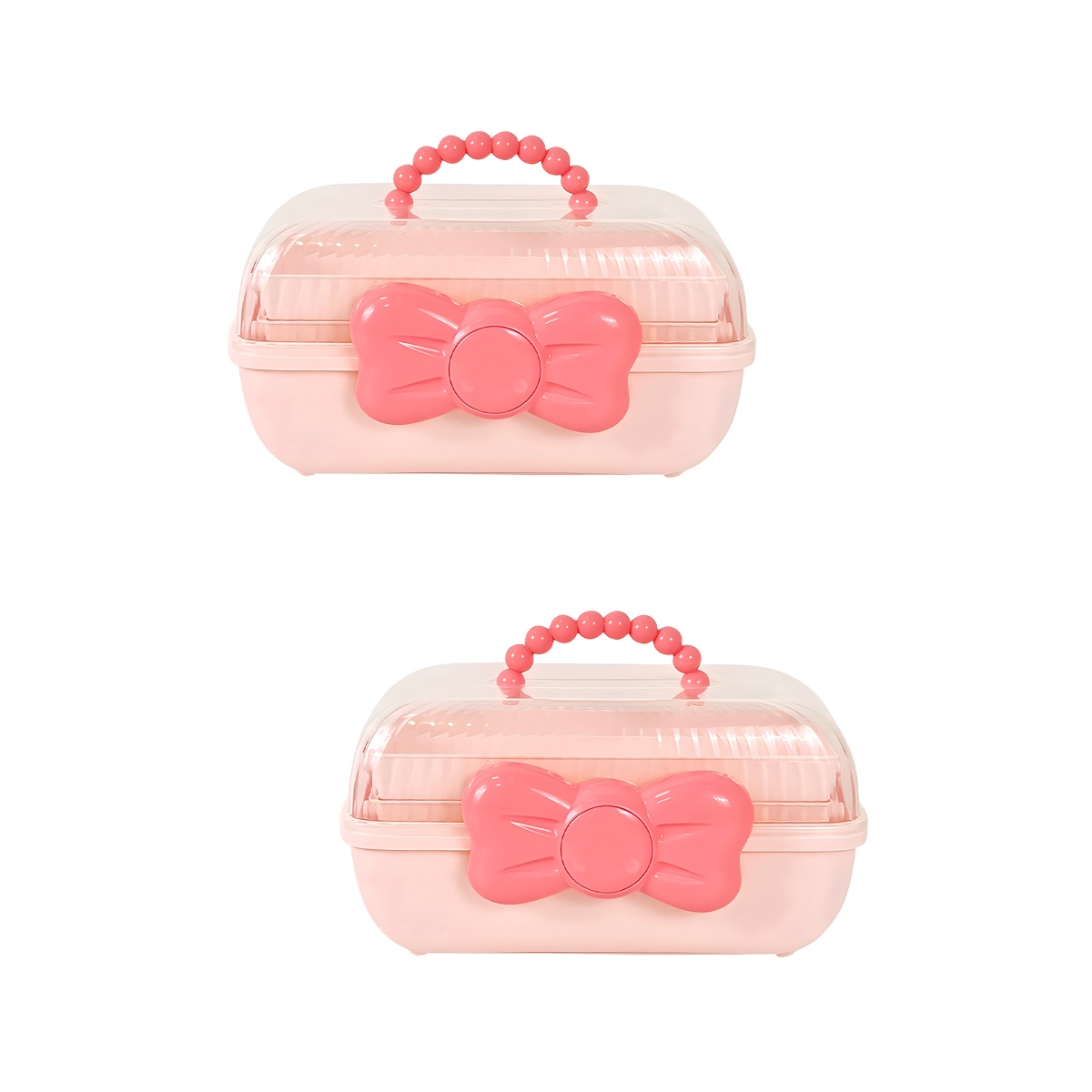 2 Pieces Portable Case Hair Accessory Container Girls Cosmetic Women ...