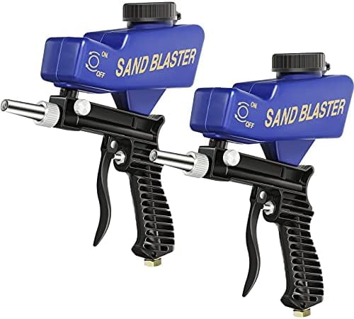 2 Pieces Portable Sand Blaster Guns, Multipurpose Sandblasting Tool ...