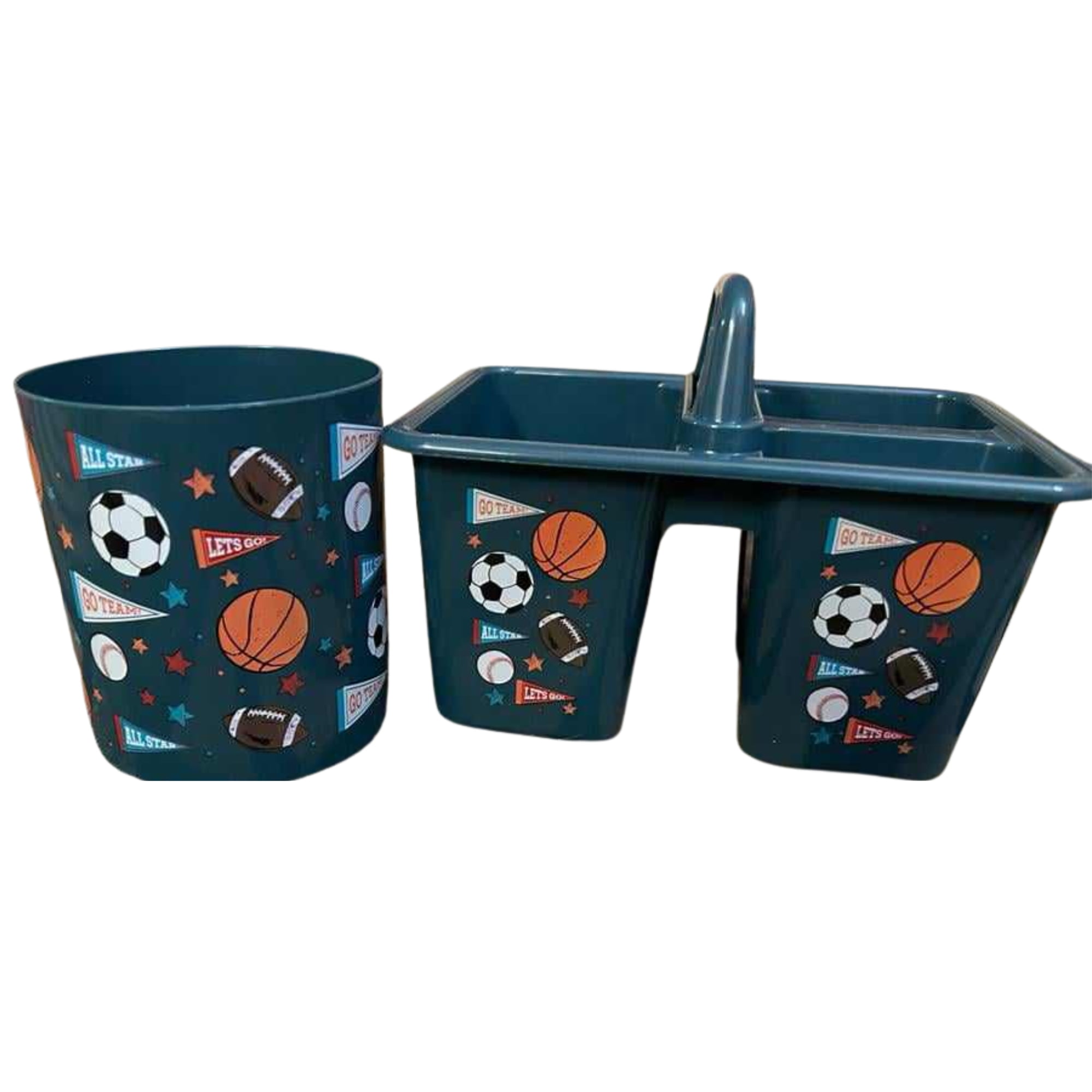2 Pieces Portable Shower Caddy Basket with Handles and Toothbrush ...
