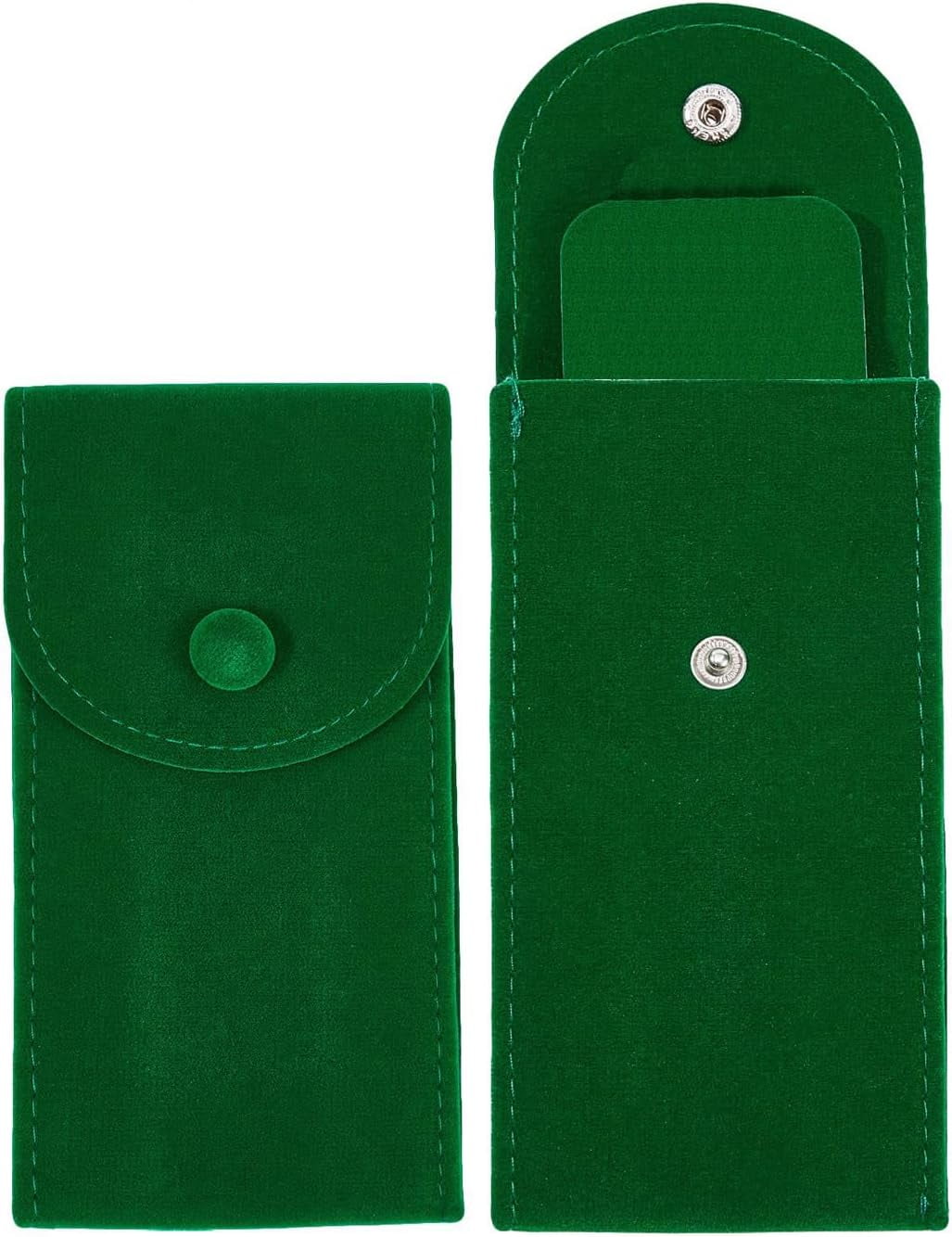 2 Pieces Portable Velvet Watch Pouch Single Travel Watch Pouch Watch ...