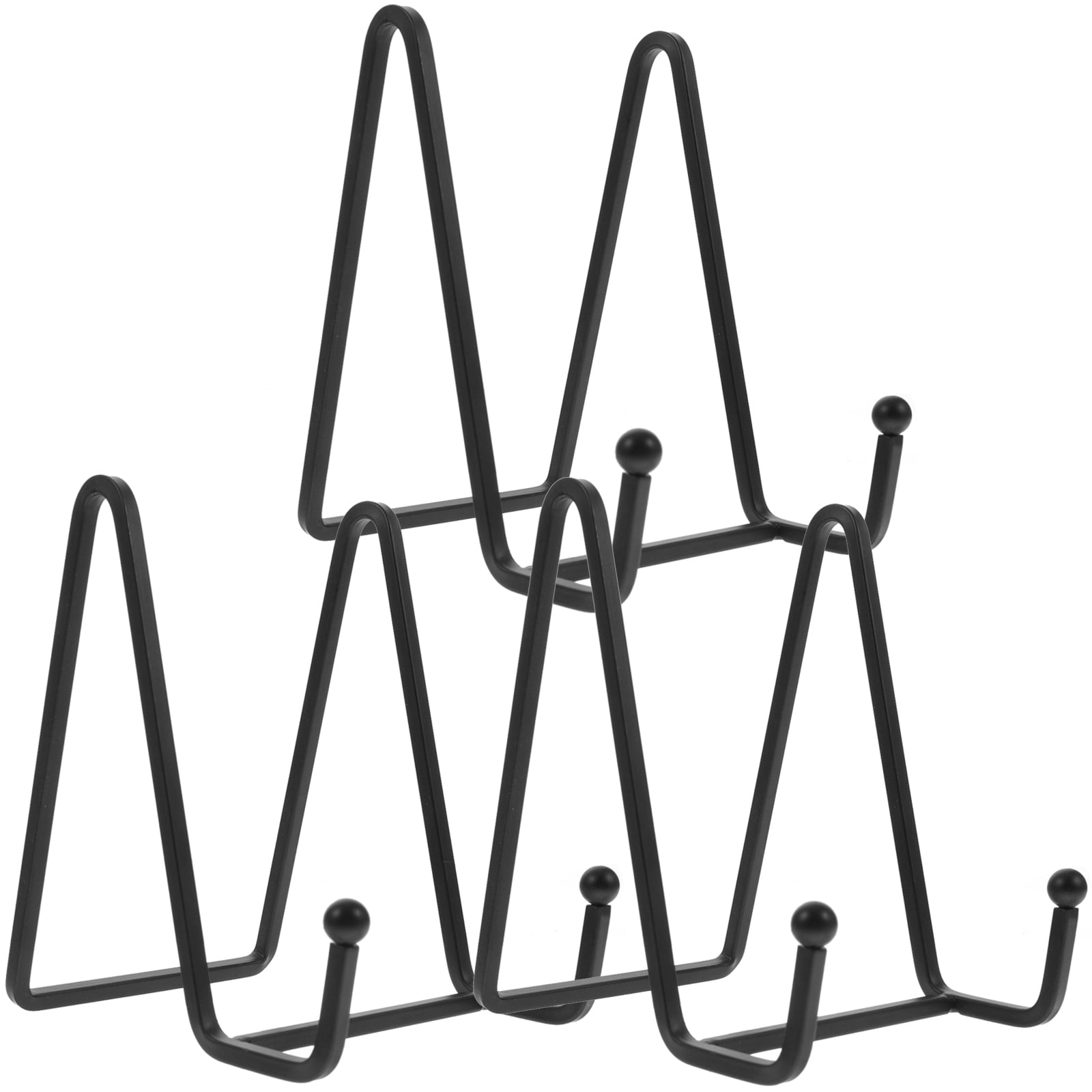 2 Pieces Rack Smart Phone Plate Display Stand Shelf Iron Platter ...