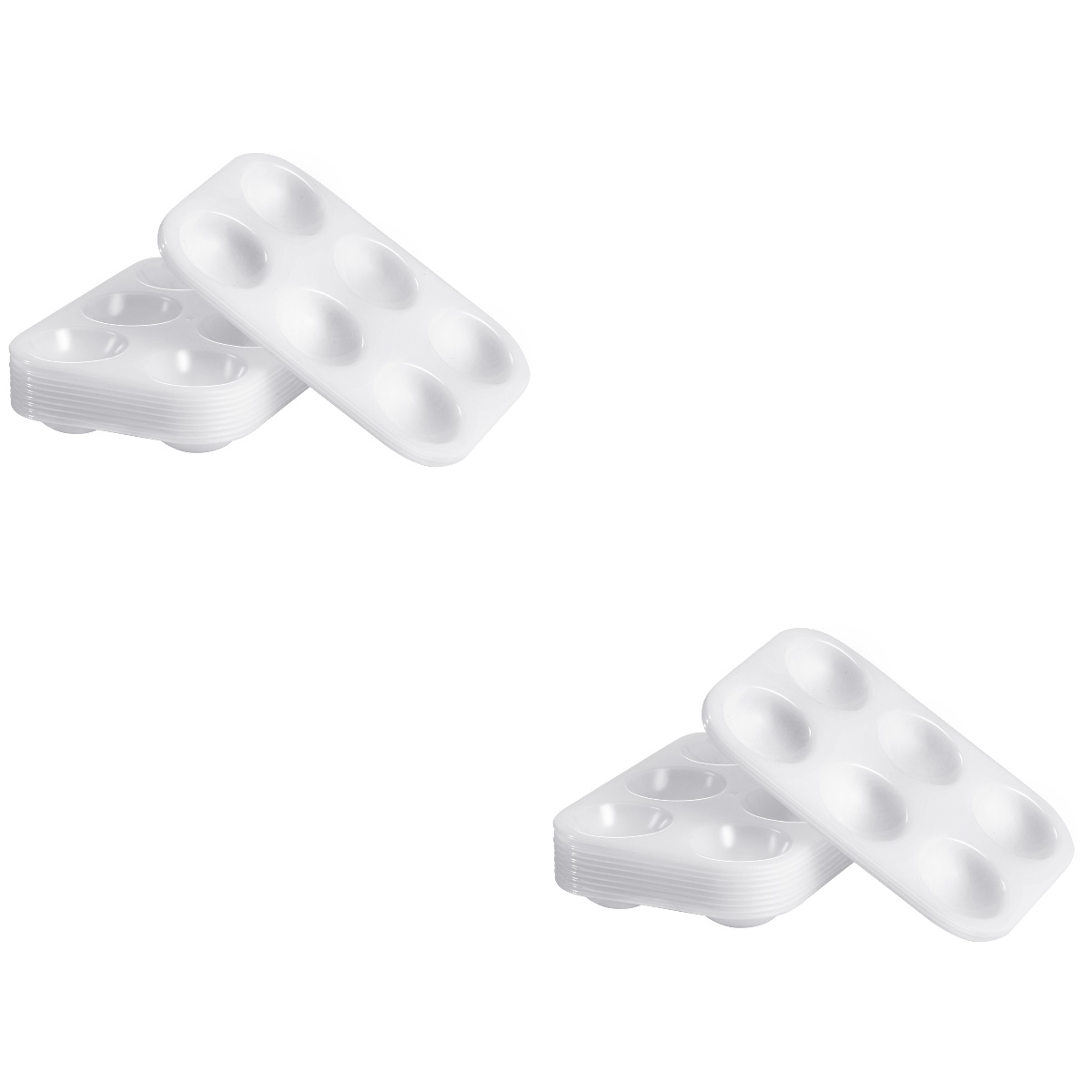 2 Pieces Rectangular Palettes Palette for Paints Watercolor Kit ...