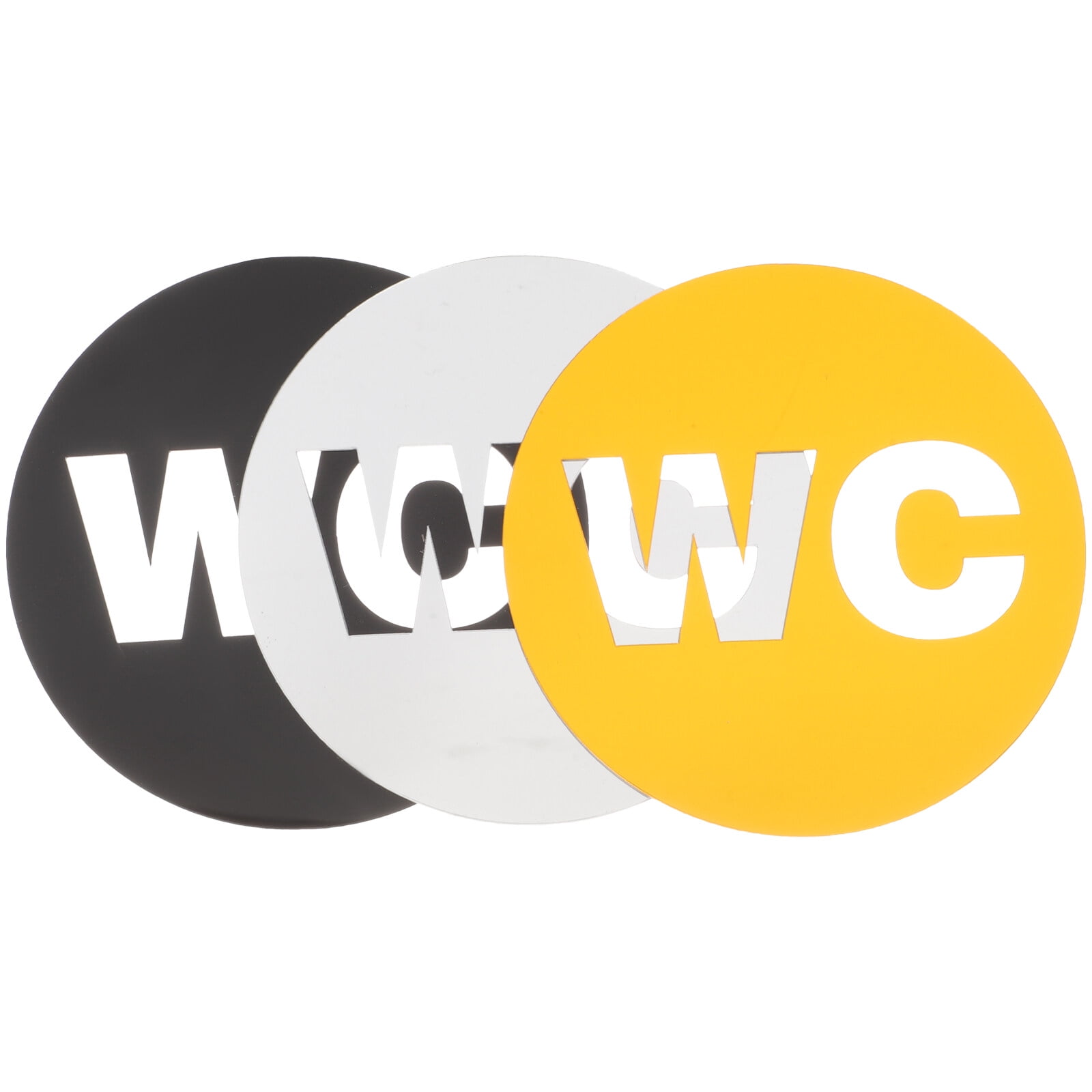 2 Pieces Restroom Signs for WC Ocean Wall Decals Funny Bathroom Heavy ...